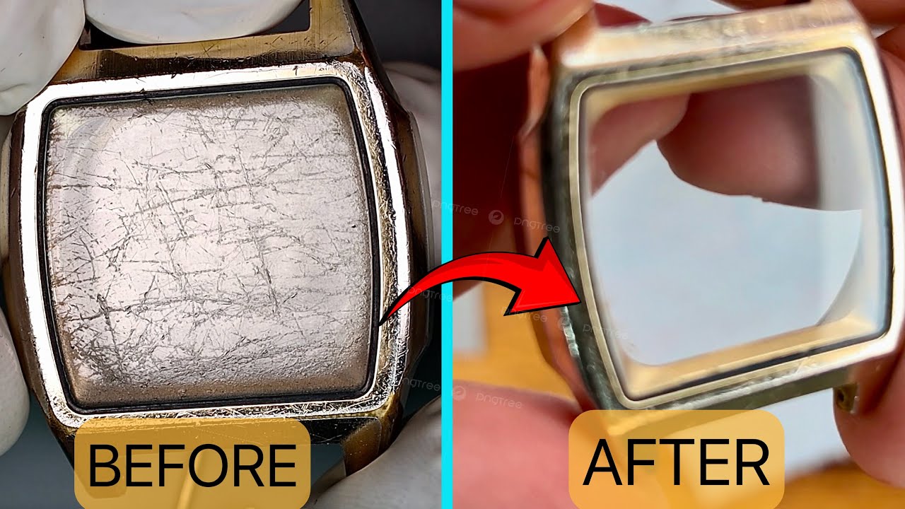 How to polish watch mineral glass in less than 10 minutes - tutorial ...