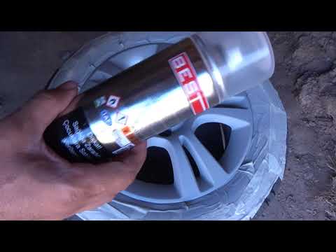 Sprey boyayla çelik jant boyama - Derin çizik giderme - Macun çekme