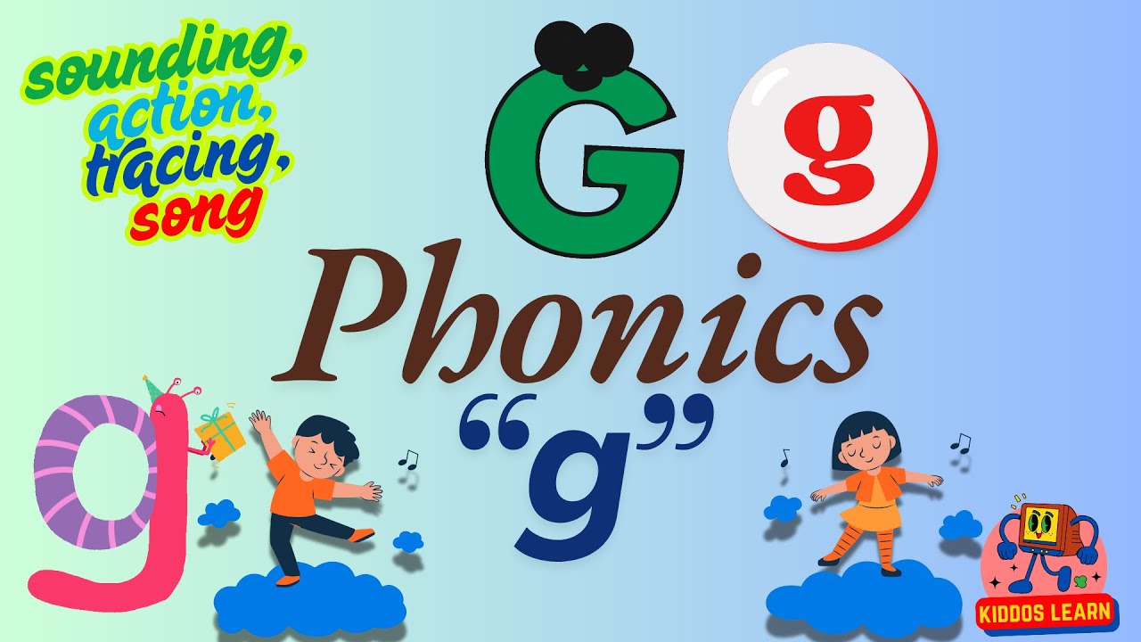 Jolly Phonics group 3 "G" sounding | action | Tracing | Song# ...