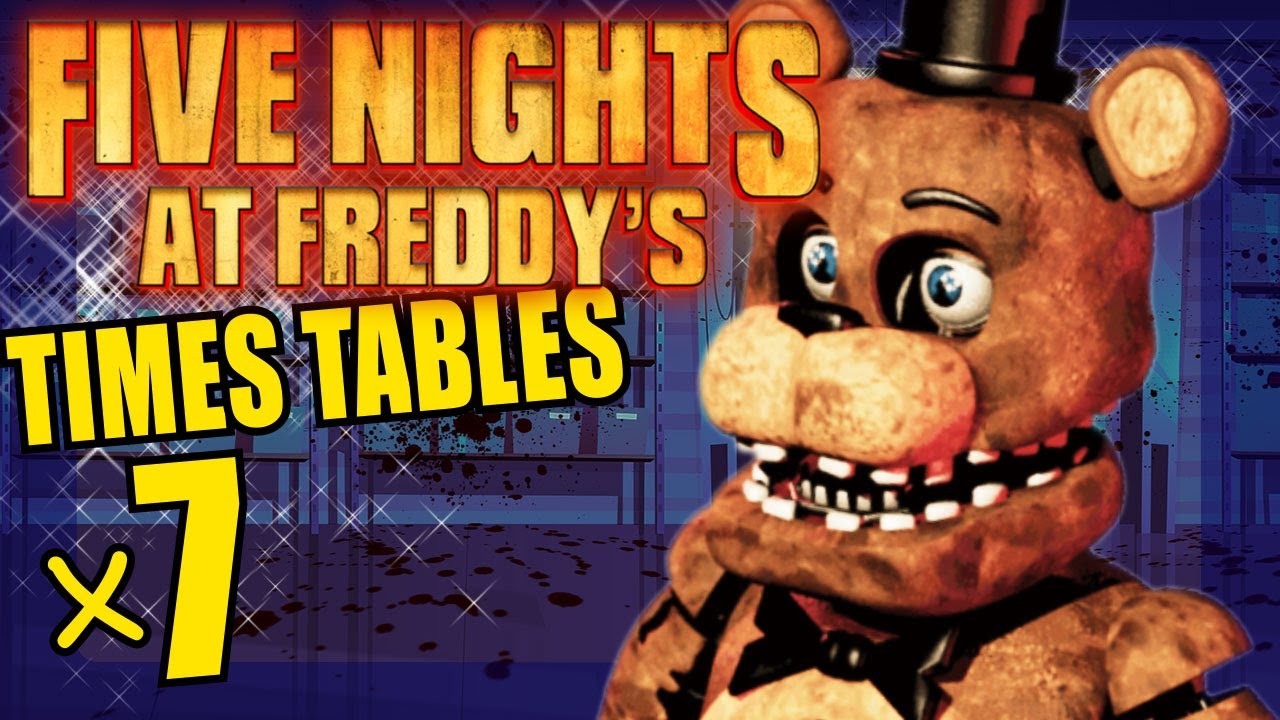 Five Nights at Freddys FNAF Teaching Multiplication Times Tables x7 ...