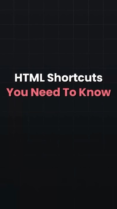 🔥html Shortcuts You Need To Know 🚀🤯 Coding Frontendcourse Ai Html Webdevelopment Htmlcss