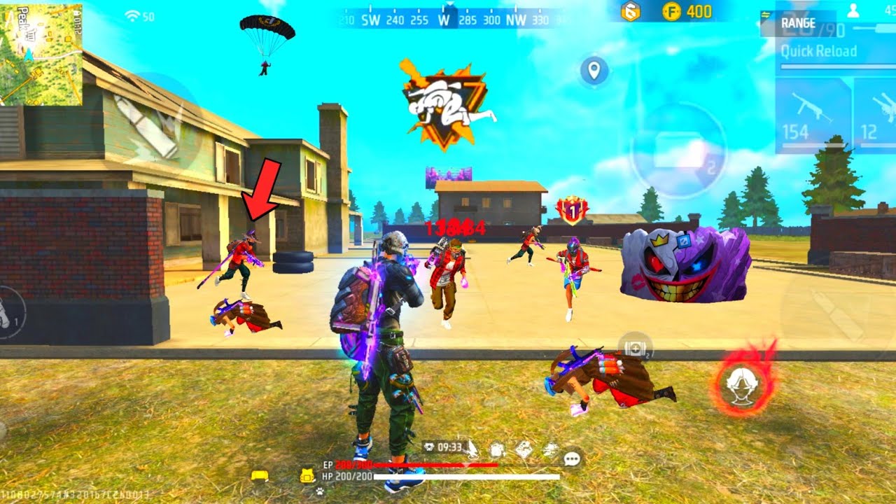 FREE FIRE SUPER HEADSHOT ⚡ SOLO VS SQUAD ️ GARENA FREE FIRE || TM ...