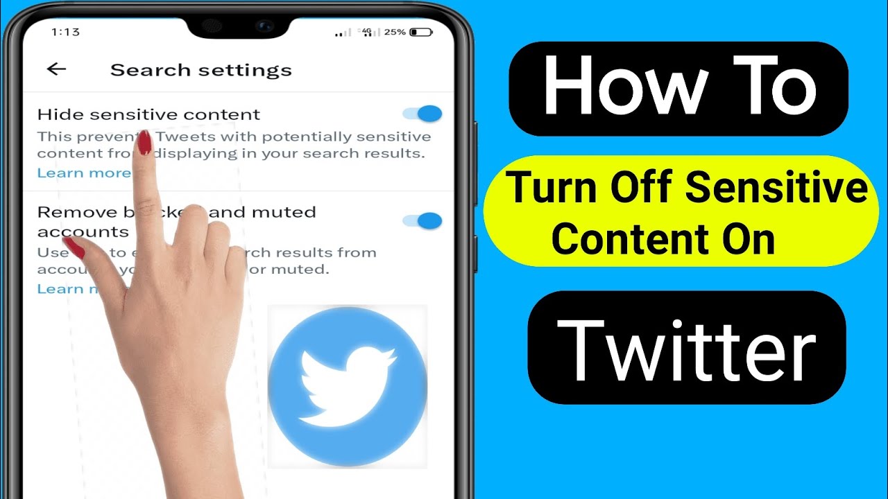 How To Turn Off Twitter Sensitive Content Setting (2023) | - YouTube