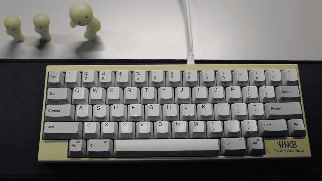 hhkb pro 2 (lubed) - 35g KLC/densus domes - YouTube