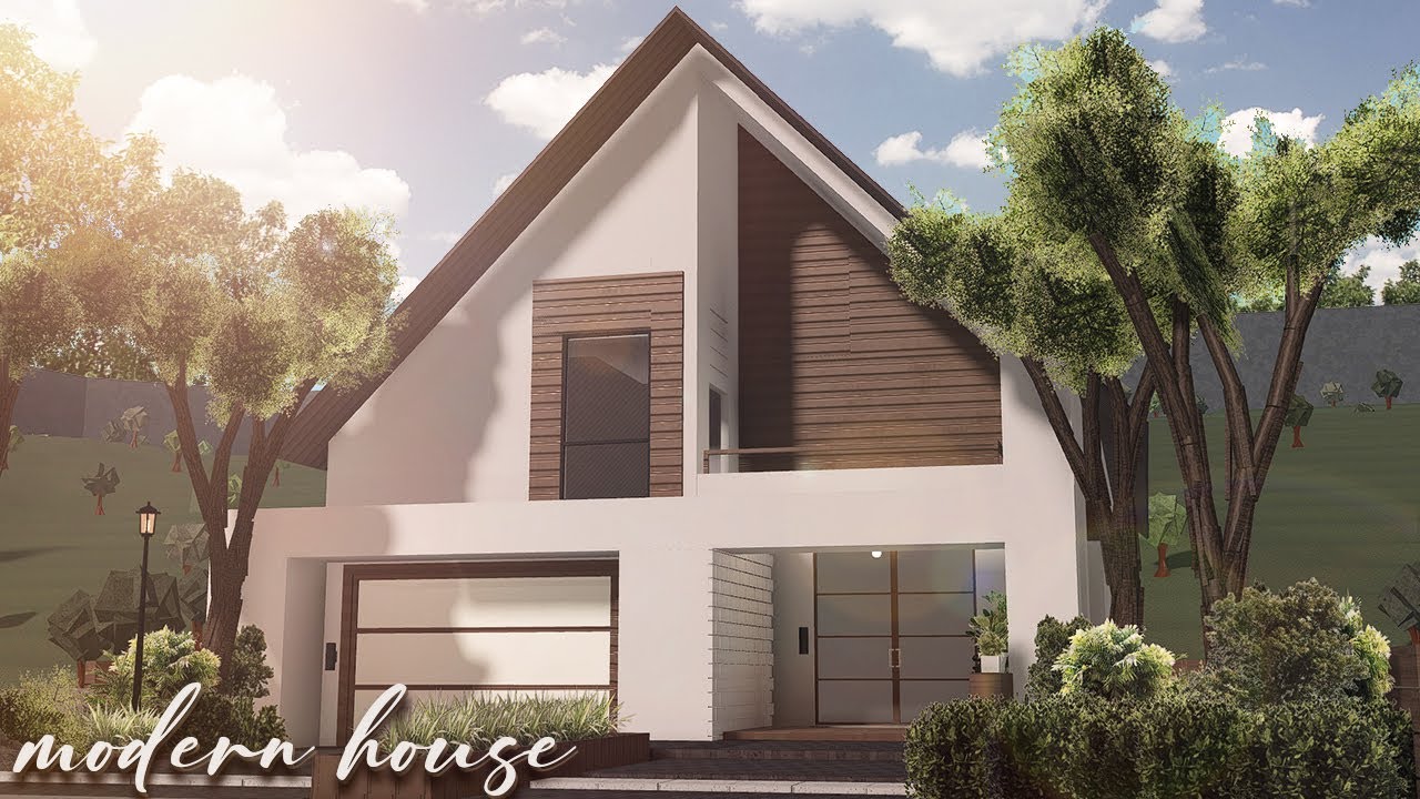 Modern House | Roblox | Bloxburg House build | Speedbuild - YouTube