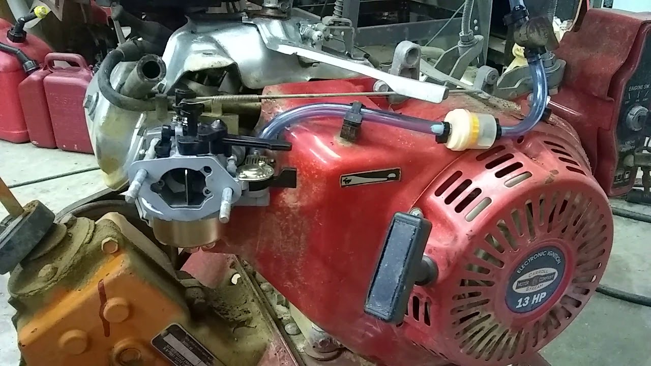 Homemade tractor & tiller & $13 carb😎😎 - YouTube