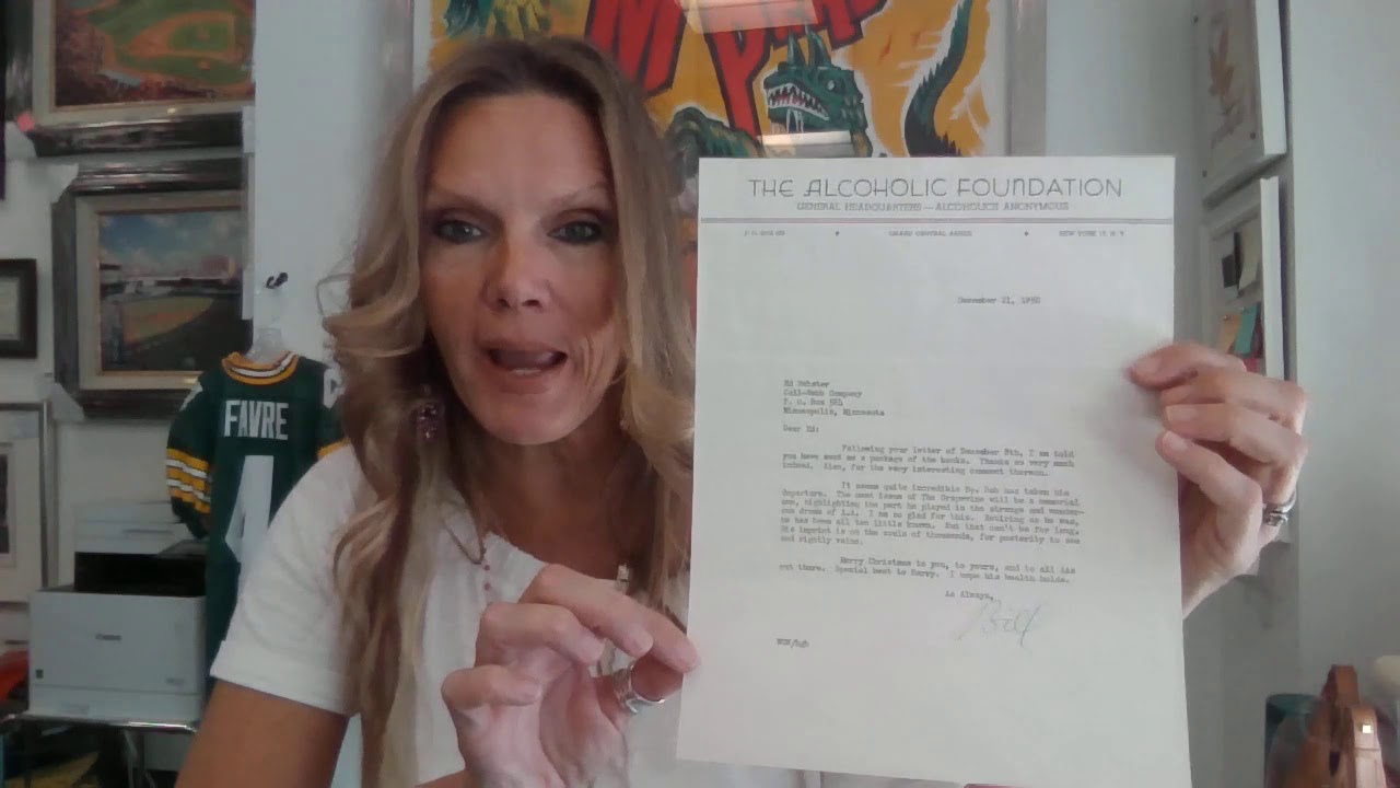 RARE AA Bill Wilson Signed Letter 1950 COA JSA - YouTube