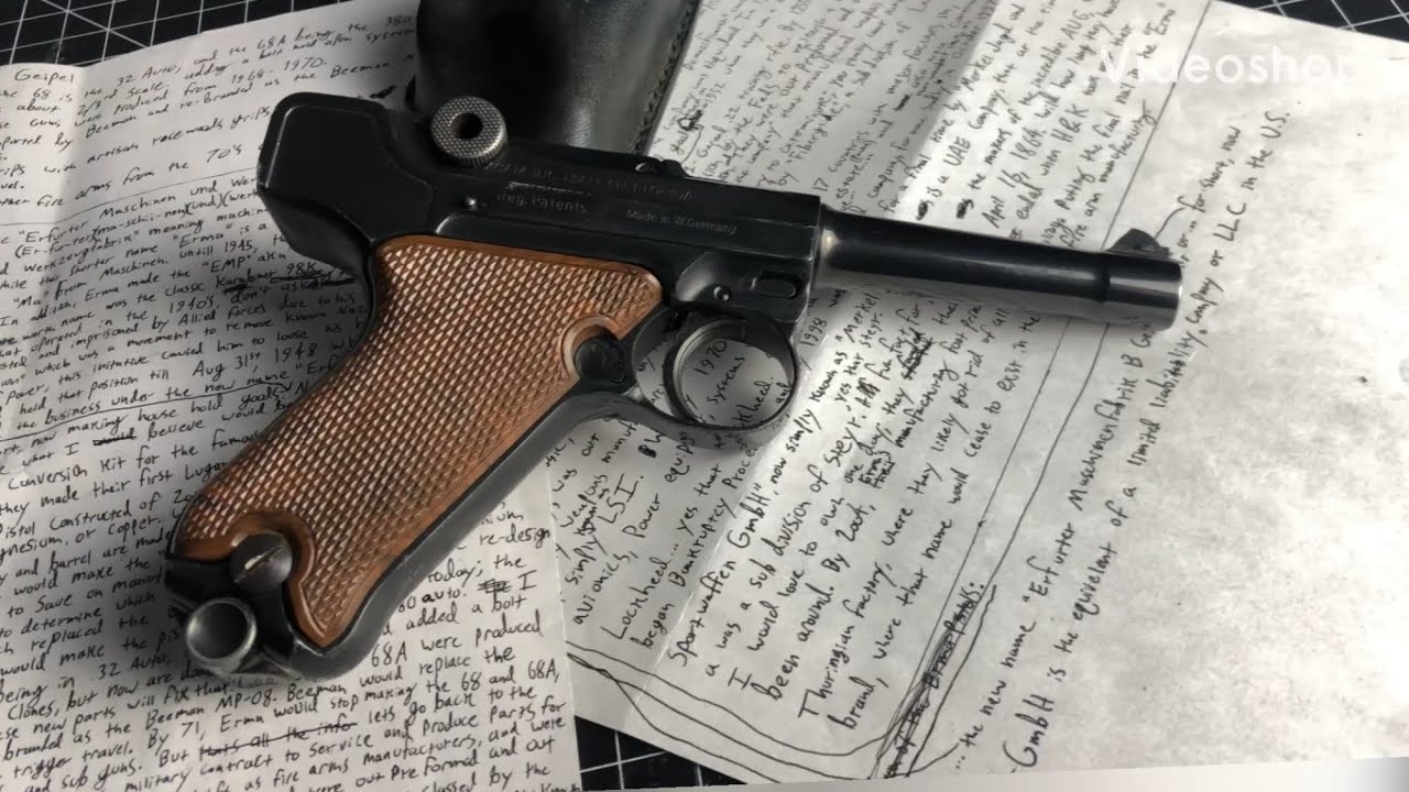 The Baby Luger: Erma Werke KGP 68A: A brief history of Erma - YouTube