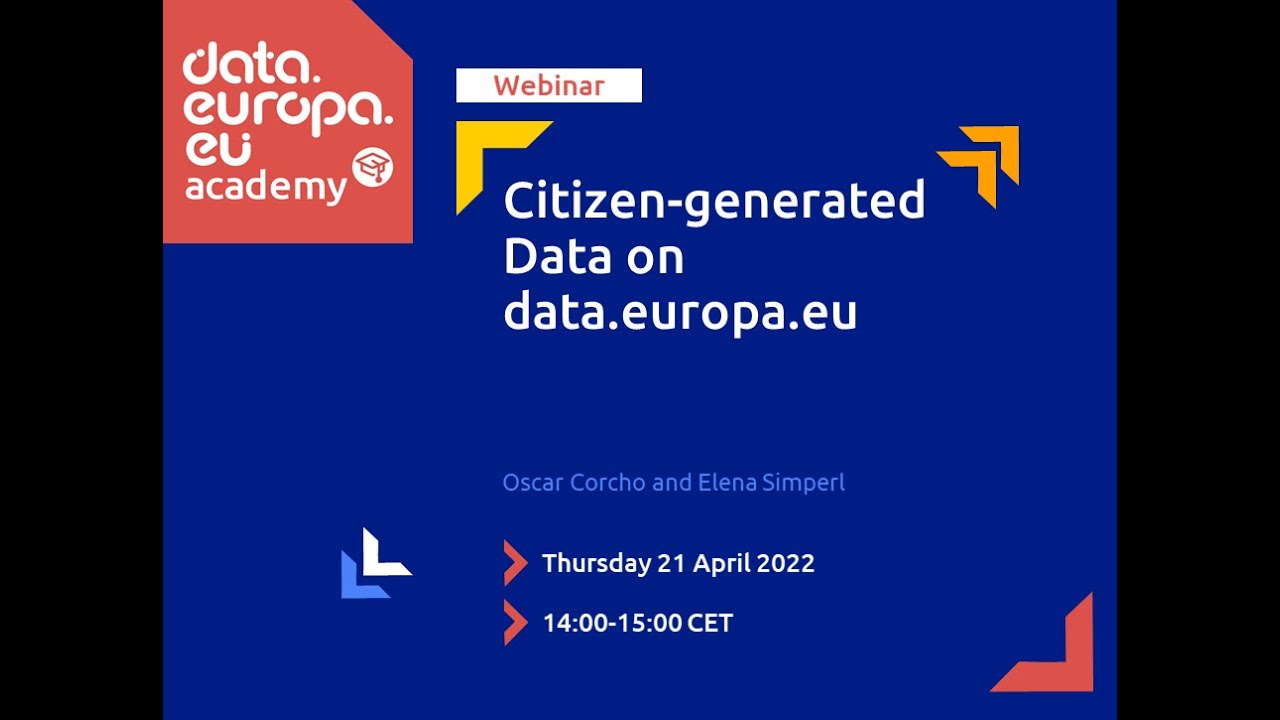 Citizen-generated Data on data.europa.eu - YouTube