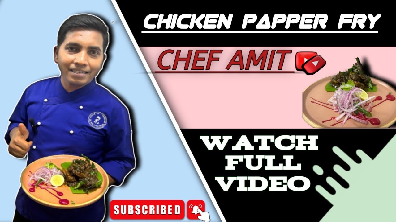 Chicken Papper Fry / papper chicken / Coli papper chicken \ #ChefAmit ...