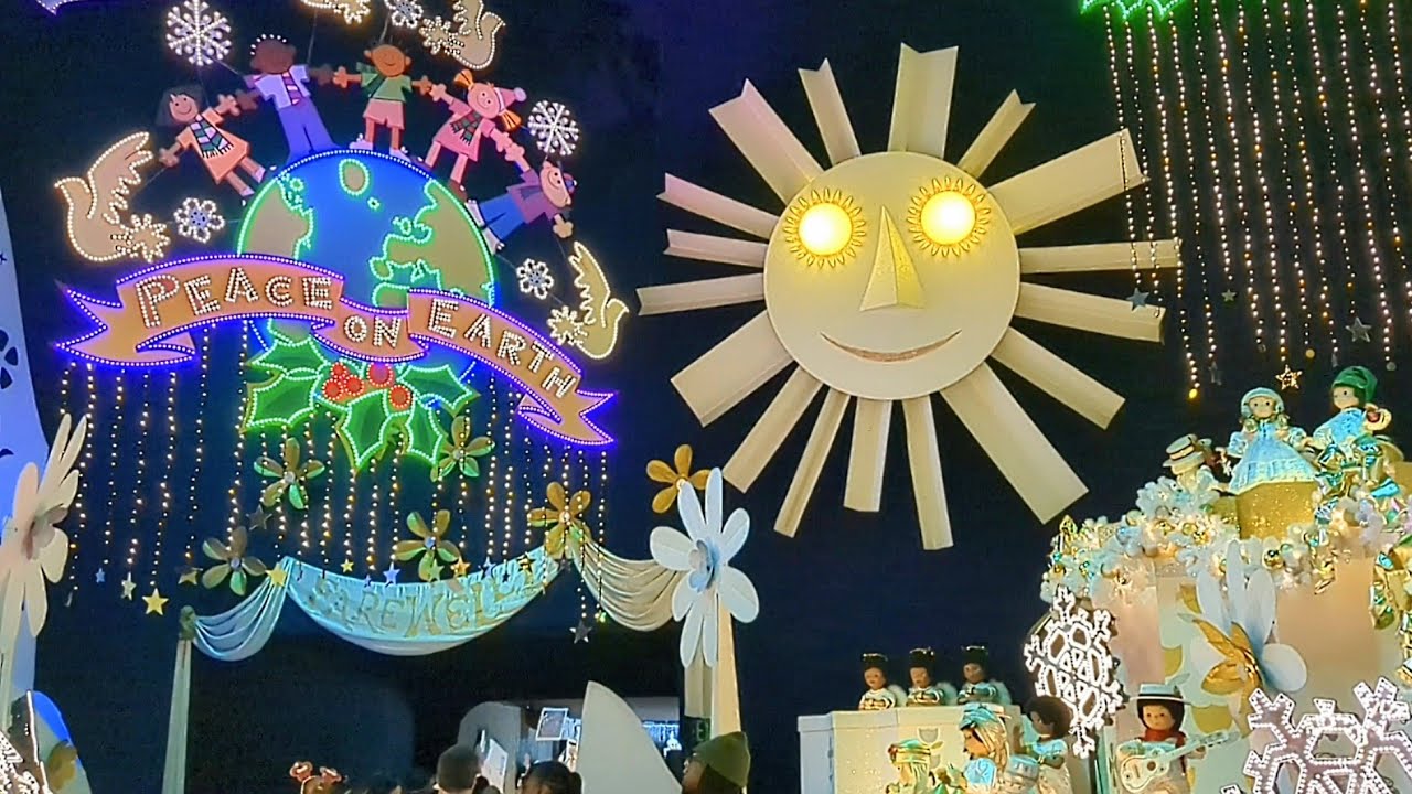 "it's a small world" Holiday Disneyland full ride November 12, 2023 ...
