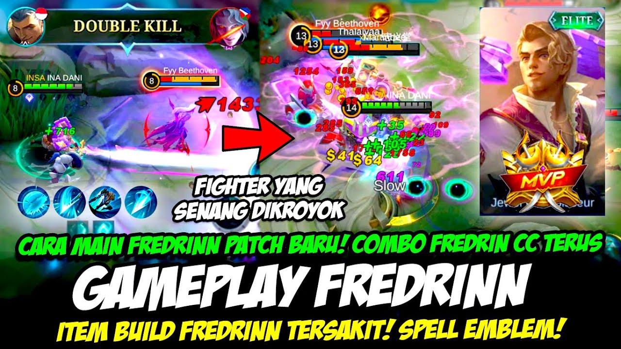 GAMEPLAY FREDRINN PATCH BARU ITEM & BUILD FREDRINN 2023 COMBO FREDRINN ...