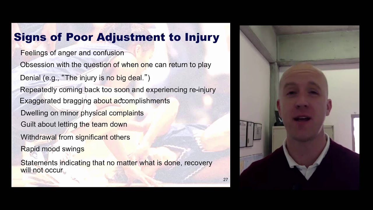 Sport and Performance Psychology - The Psychology of Injuries - YouTube