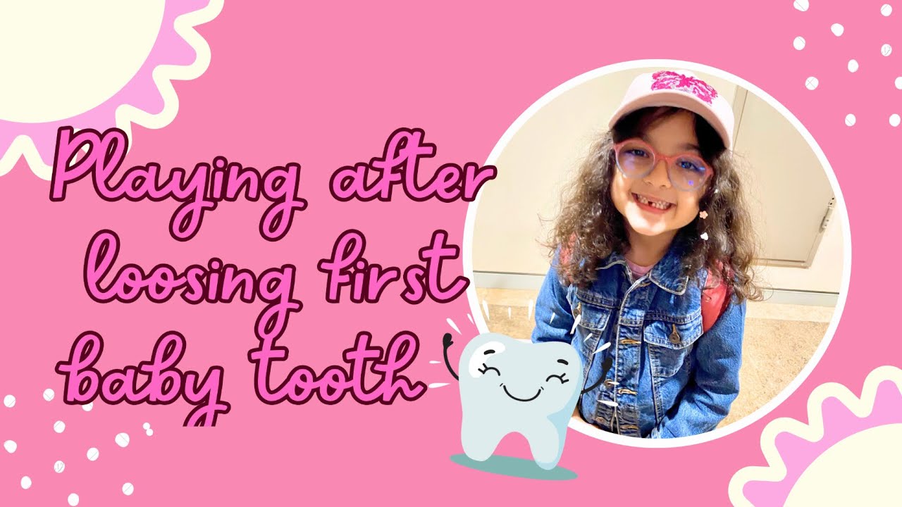 First baby tooth loss , playing and jumping in shopping center for ...