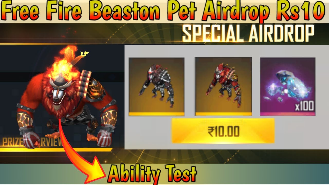 AIRDROP BEASTON PET 100 DIAMOND AND SKIN BEASTON PET||SPECIAL AIRDROP ...