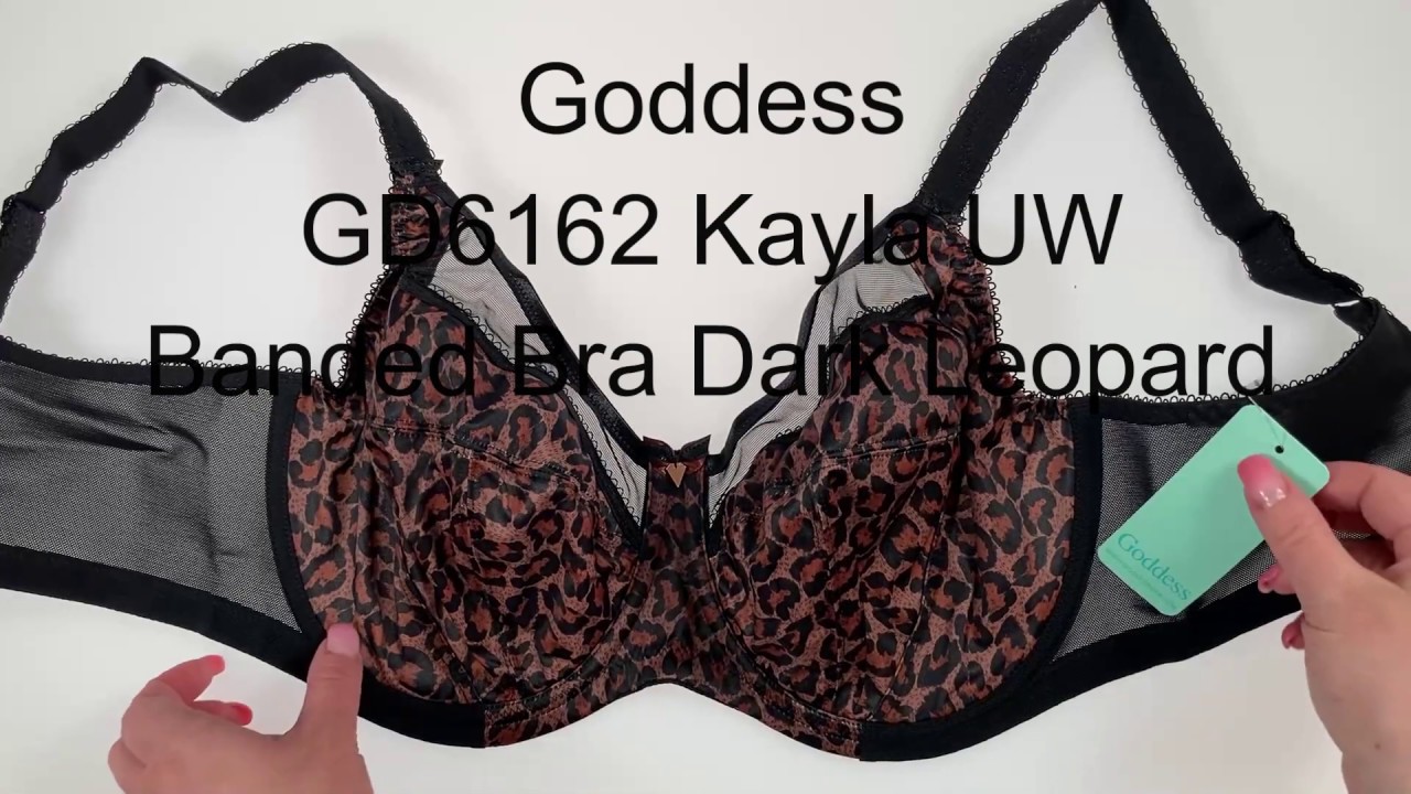 Goddess GD6162 Kayla UW Banded Bra Dark Leopard - YouTube