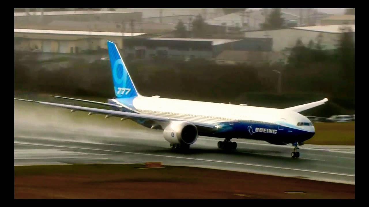 FIRST FLIGHT BOEING 777X - YouTube