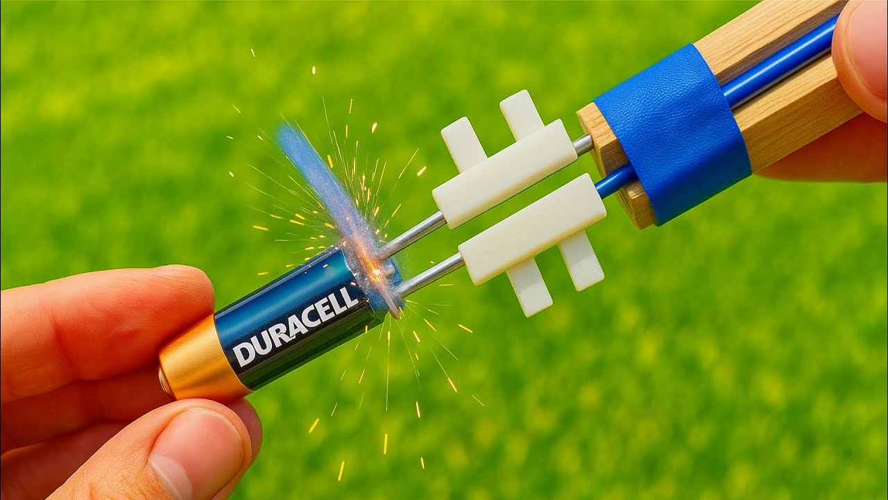 How to Make a Simple Spot Welding Machine ⚡ | Easy DIY Project - YouTube