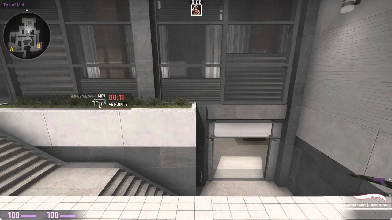 CSGO: Falchion Knife Forest DDPAT FT Animations W/ Slow Motion - YouTube