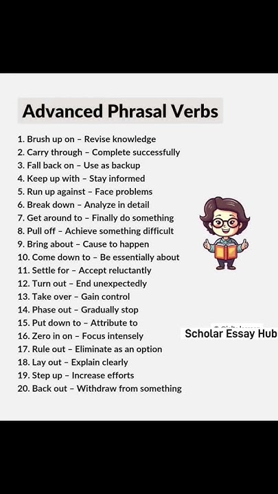 Advanced Phrasal Verbs For Everyday Life | Phrasal Verbs #shorts # ...