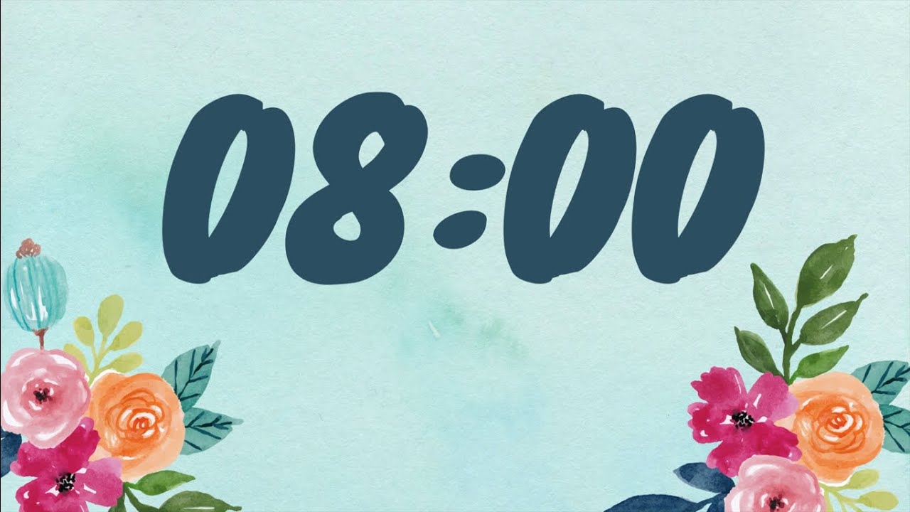 8 Minute Spring timer with Music and Alarm - YouTube