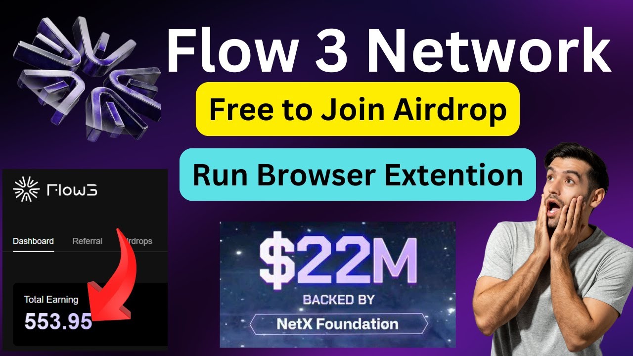 Flow 3 Network Airdrop | How to Join & Run Browser Extension | Free ...
