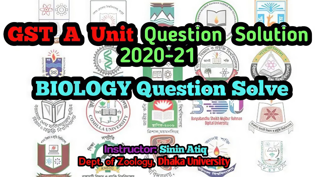 GST 23-24 : GST A Unit Biology Question Solution 2020-21 |GST Question ...