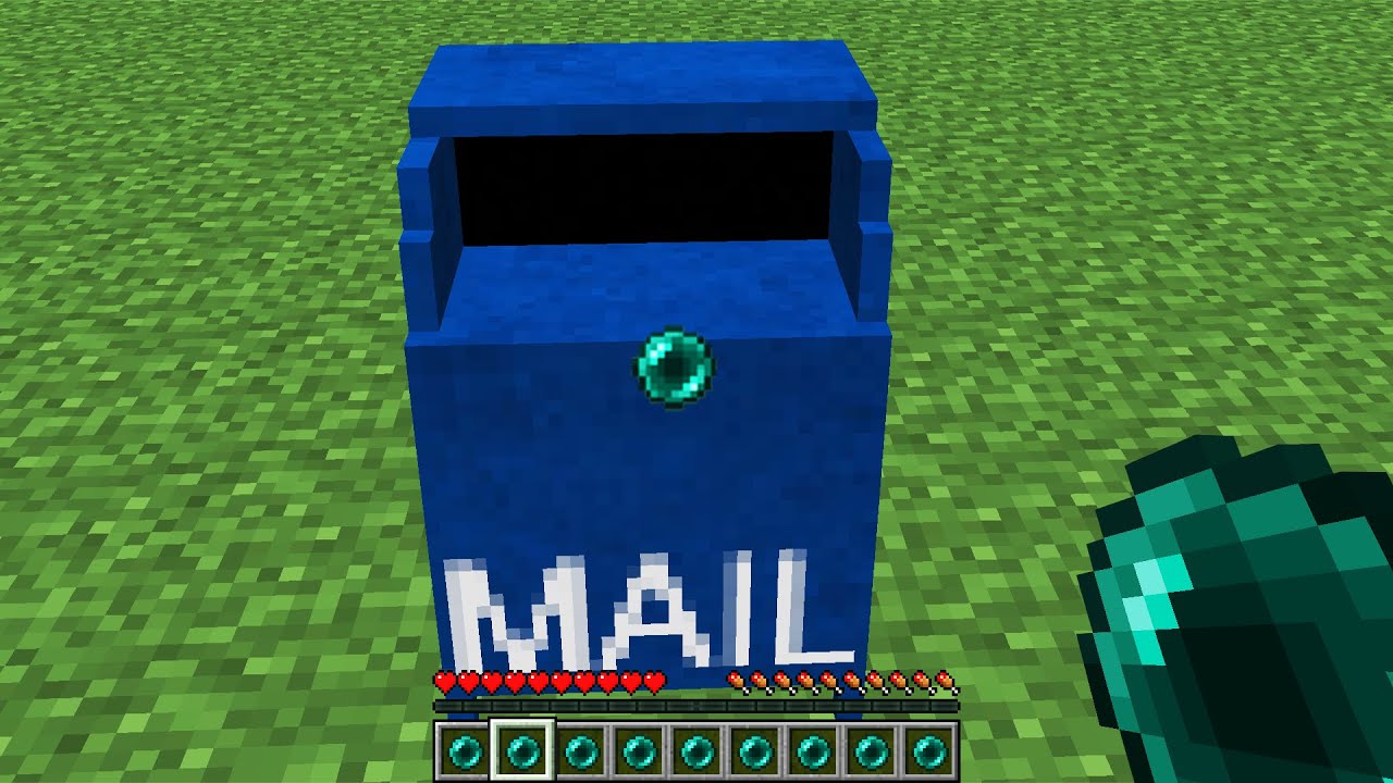what INSIDE the MAIL in MINECRAFT ? - YouTube