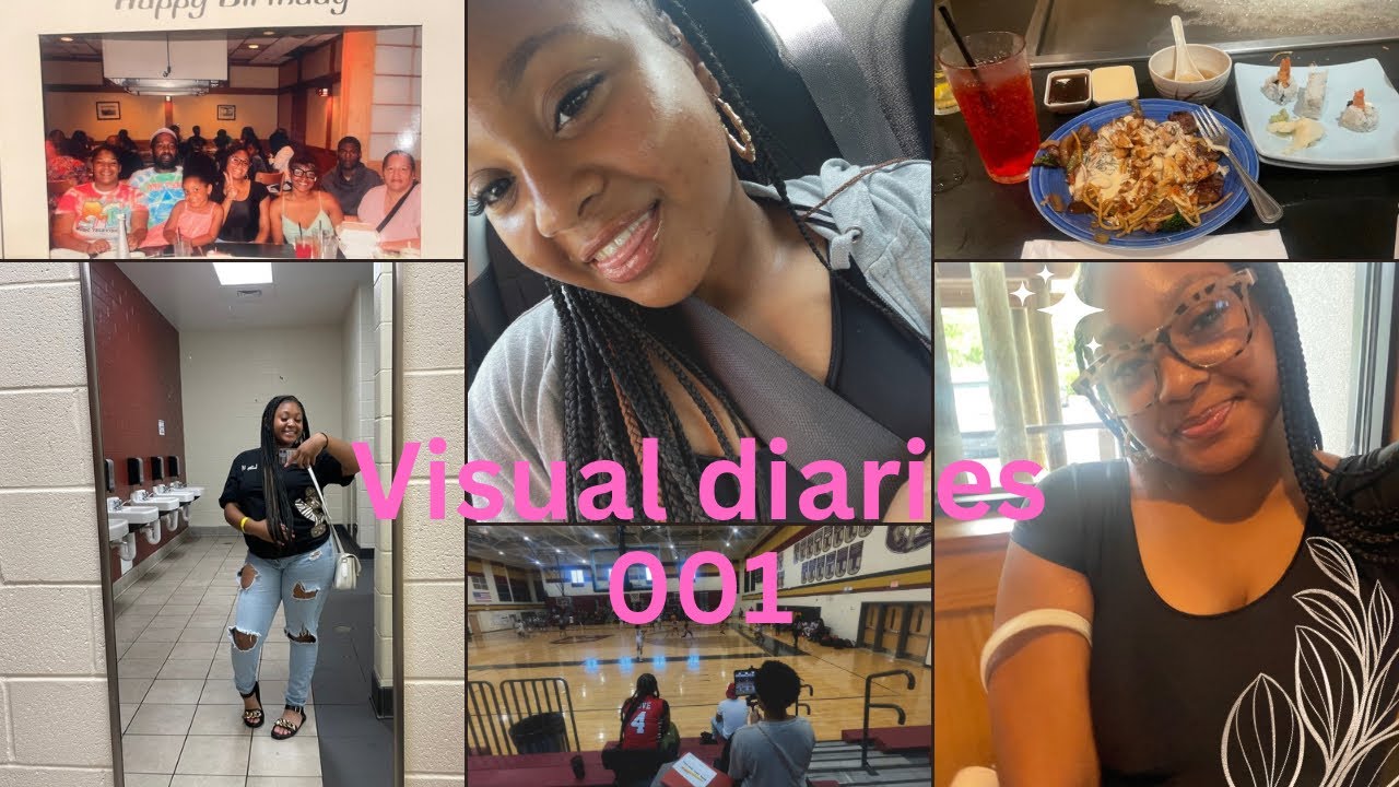 VISUAL DIARIES 001 🎀| getting lashes done, going to aau game, birthday dinner || - YouTube
