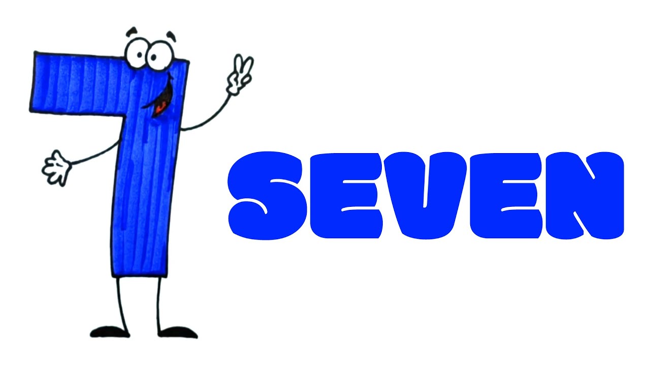 How to Draw 7 Digit | Draw Seven | Draw Dots - YouTube