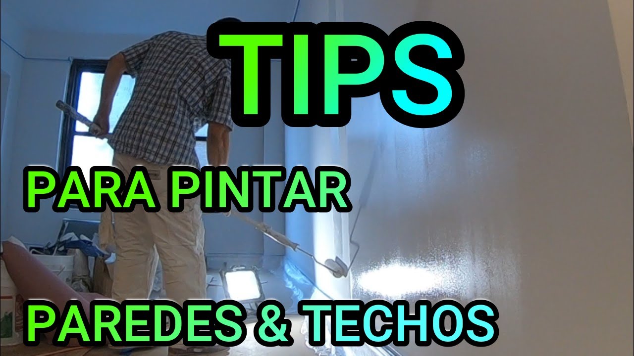 TIPS para no dejar FALLAS AL PINTAR PAREDES/TECHOS - YouTube