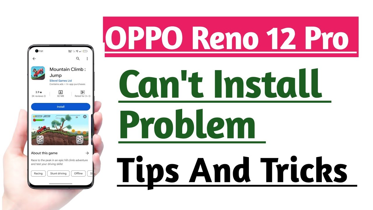 OPPO Reno 12 Pro 5G Can't Install Download Apps Problem Fix | Can't ...