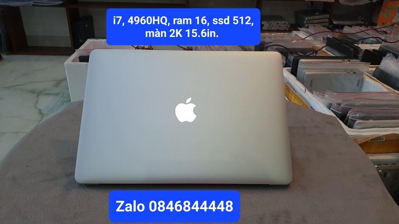 Macbook Pro 2014, i7, 4960HQ, ram 16, ssd 512, màn 15.6 2K, card đồ họa ...