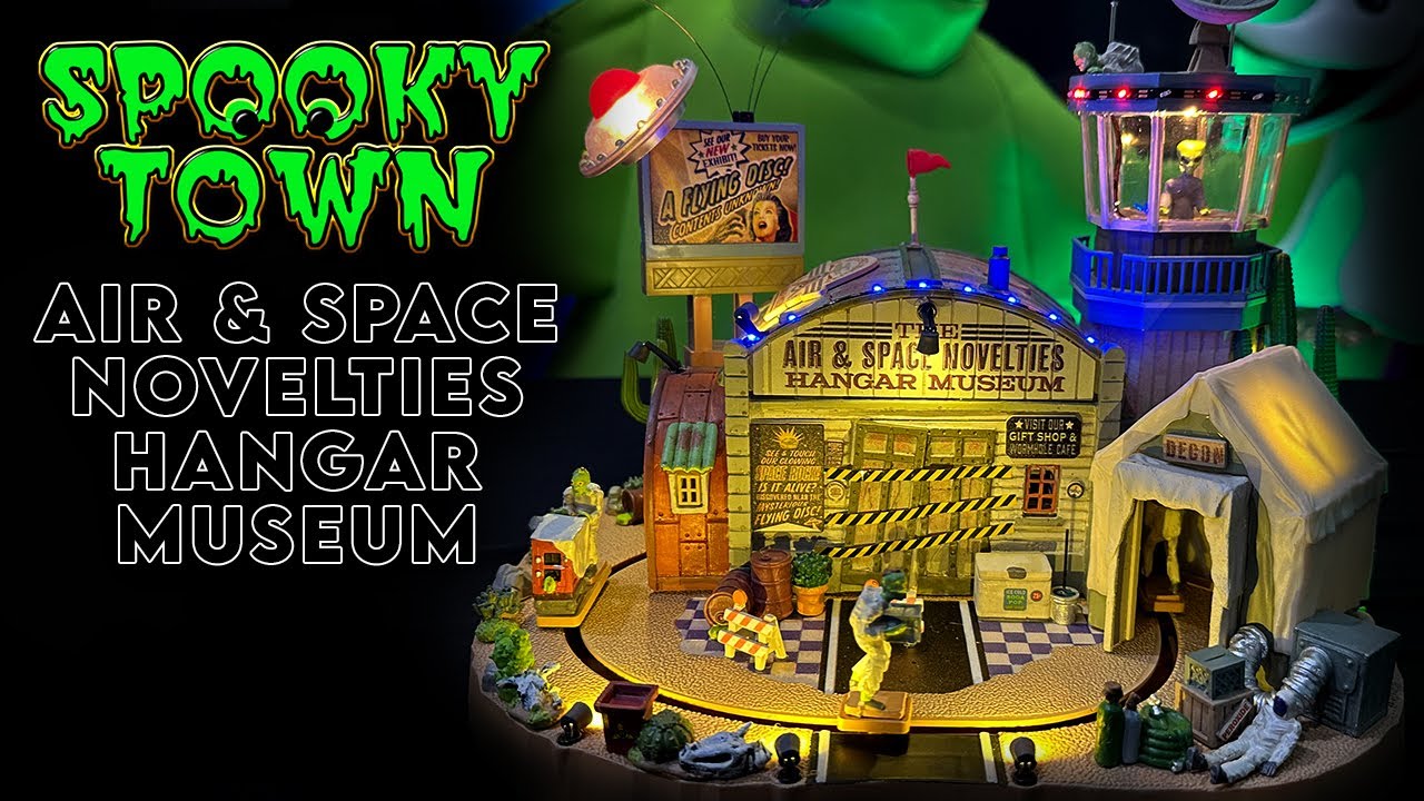 Spooky Town Goes Intergalactic! Lemax Air & Space Novelties Hangar ...