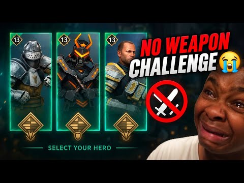 I Tried NO WEAPON Challenge 😖( BIG MISTAKE) | Shadow Fight 4 Arena 