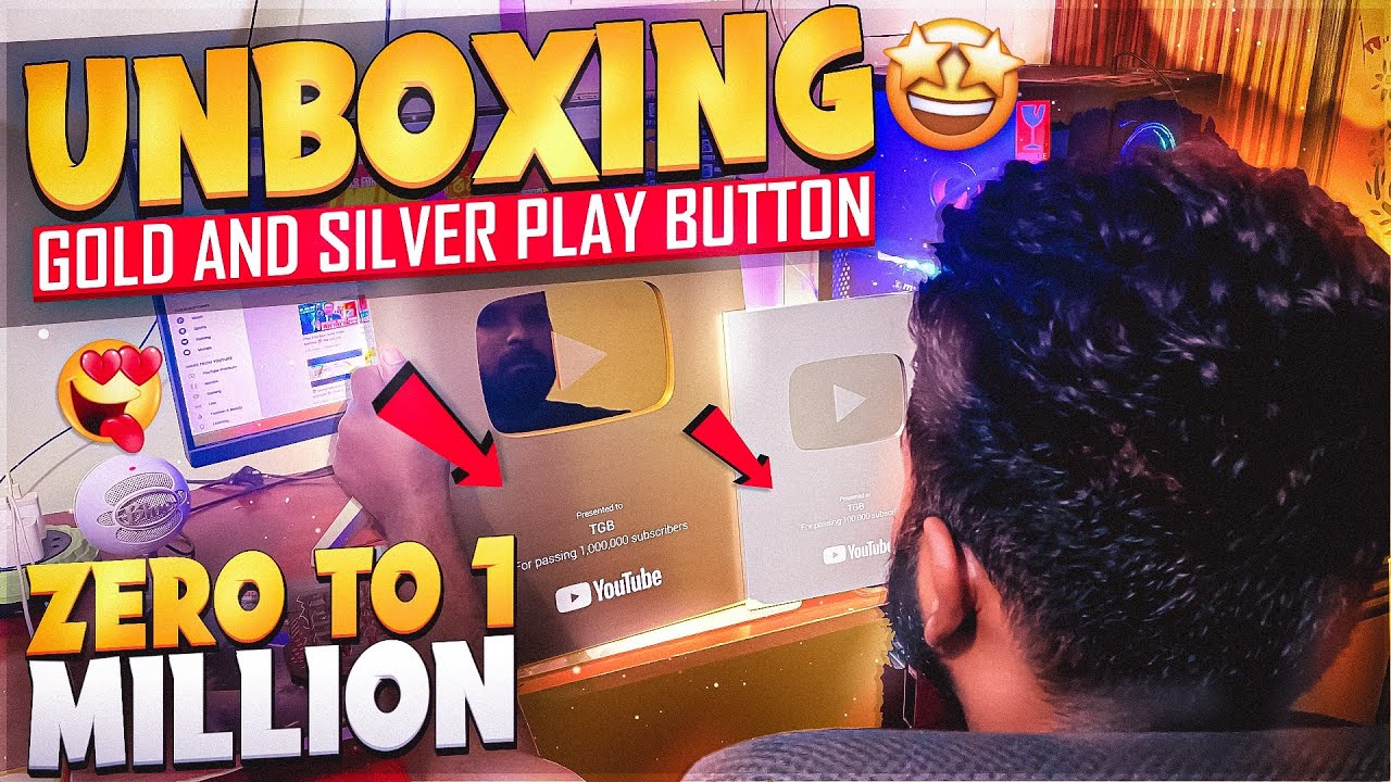 Unboxing Gold Play Button and Silver Play Button same time | TGB - YouTube