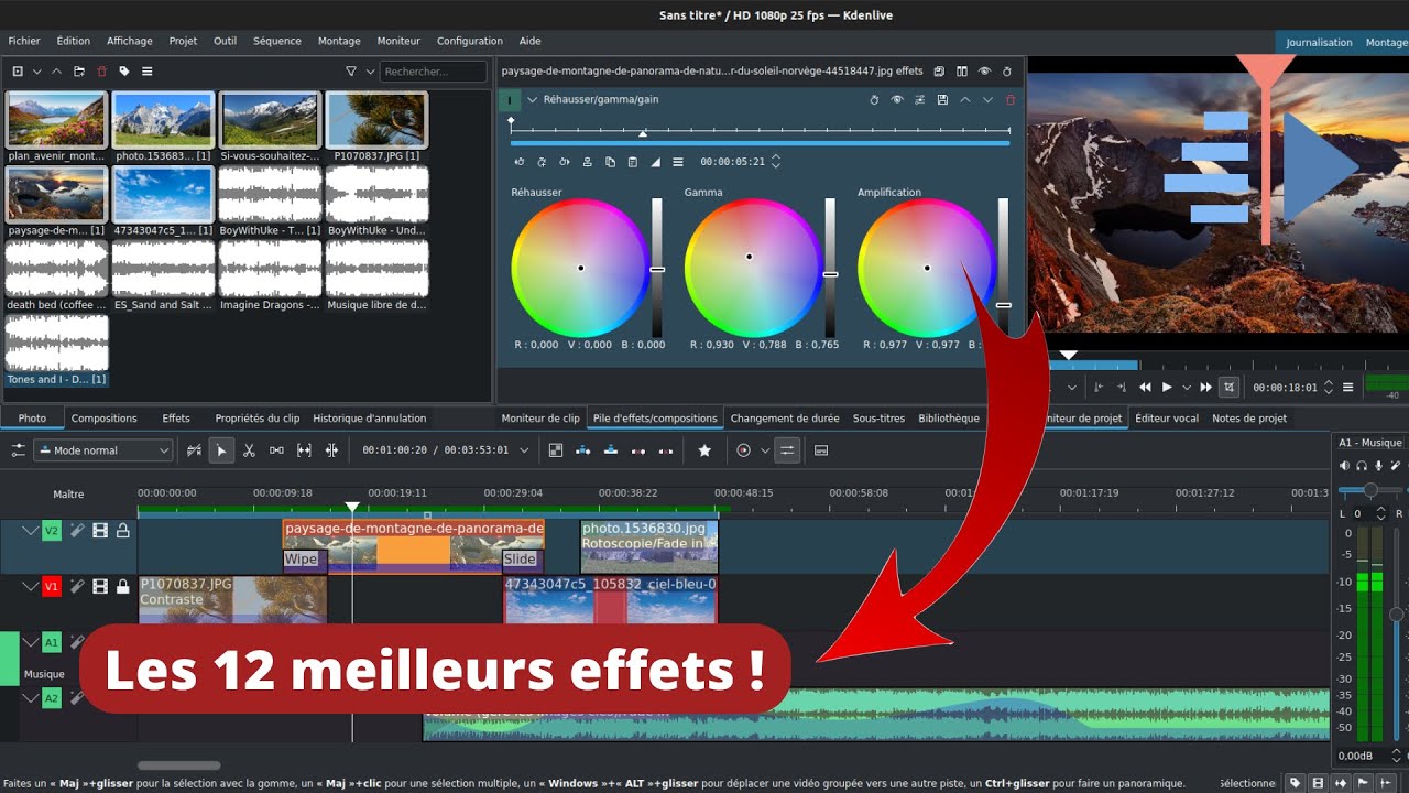 Kdenlive #6 : Les 12 MEILLEURS Effets pour vos Montages ! - YouTube