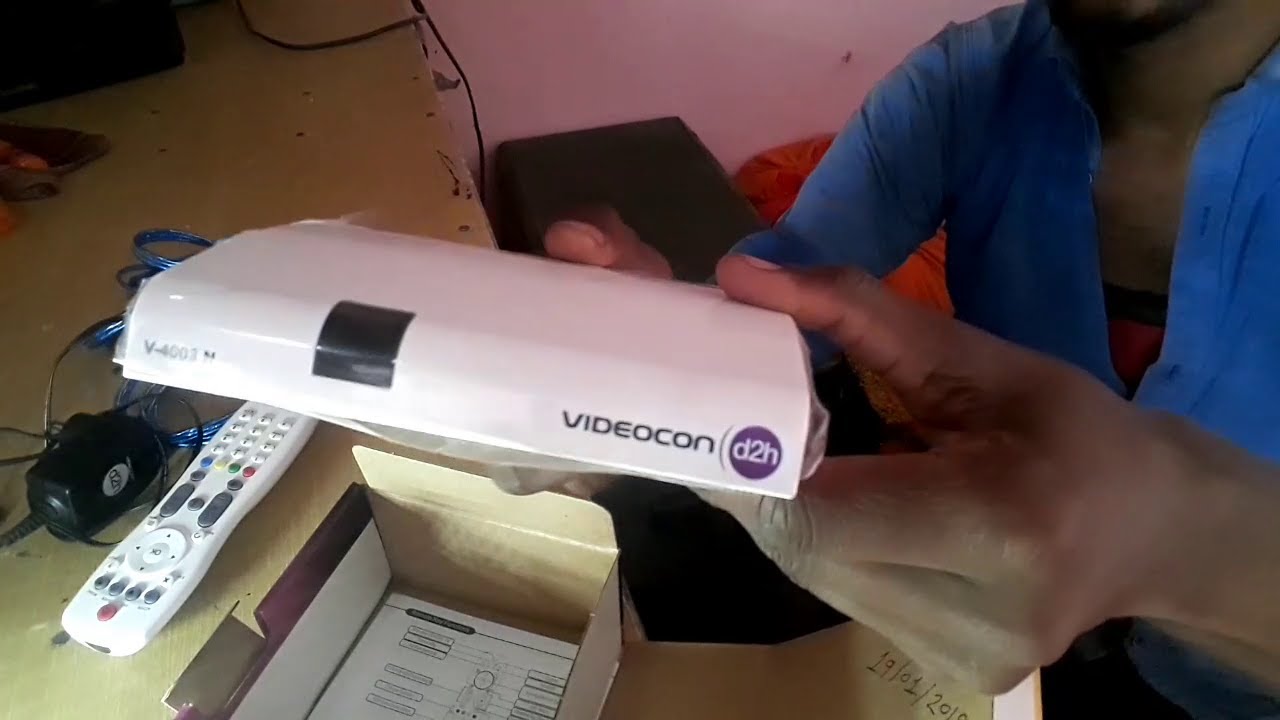 videocon d2h v-4003 n review | videocon d2h set top box unboxing - YouTube