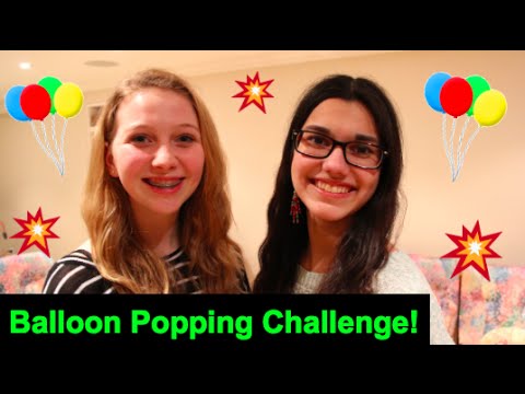 Balloon Popping Challenge | CamAndEm