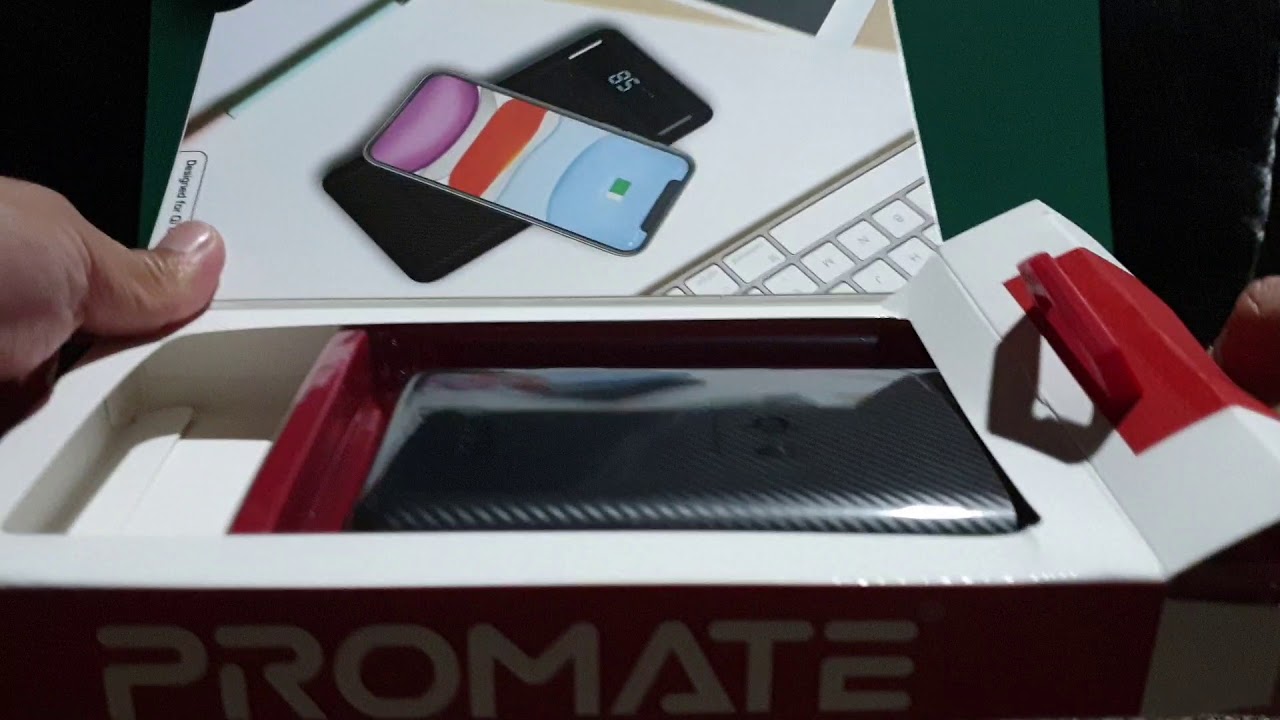Promate AuraTank-20 Wireless Charging 20000 mAh power bank Unboxing ...