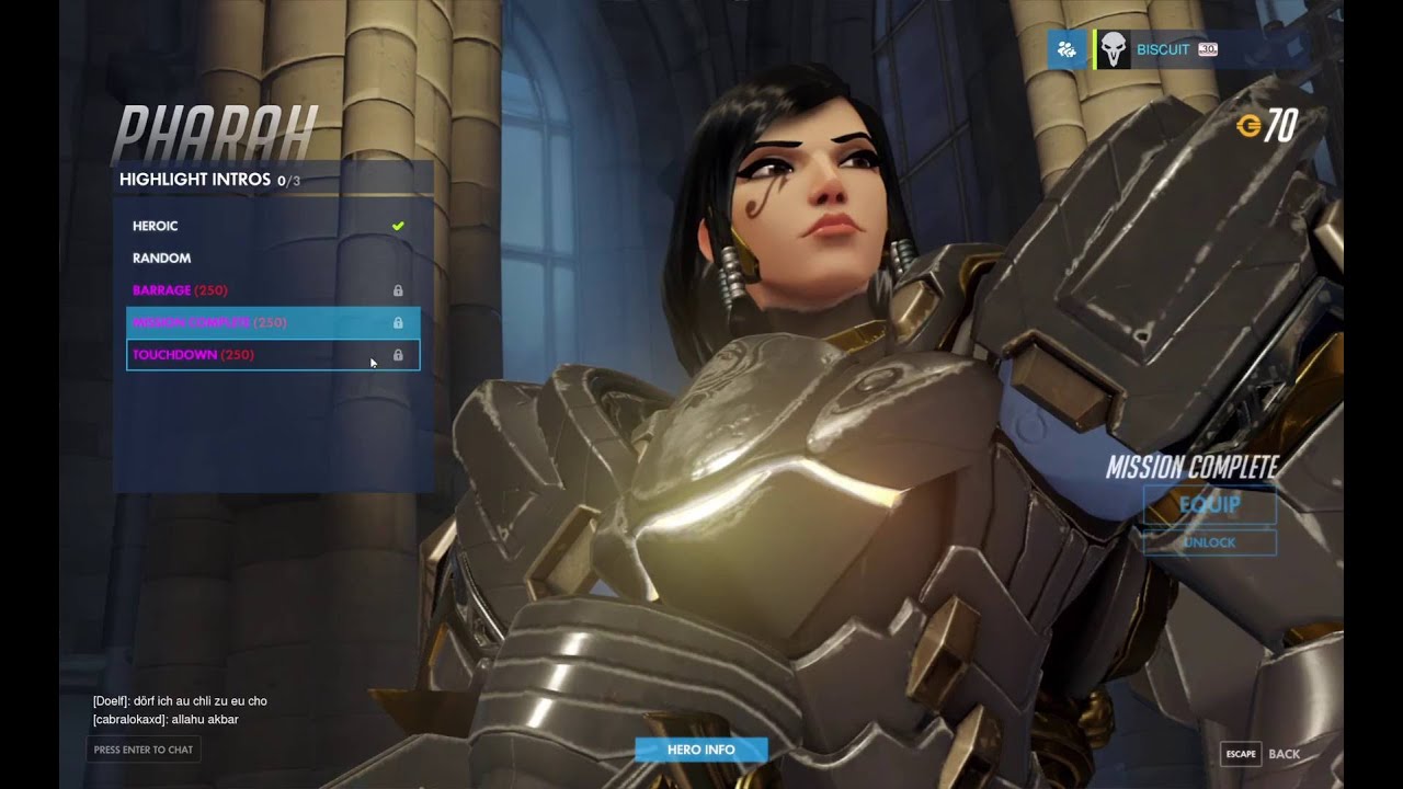 Overwatch Anubis Pharah Skin Highlight Intros - YouTube