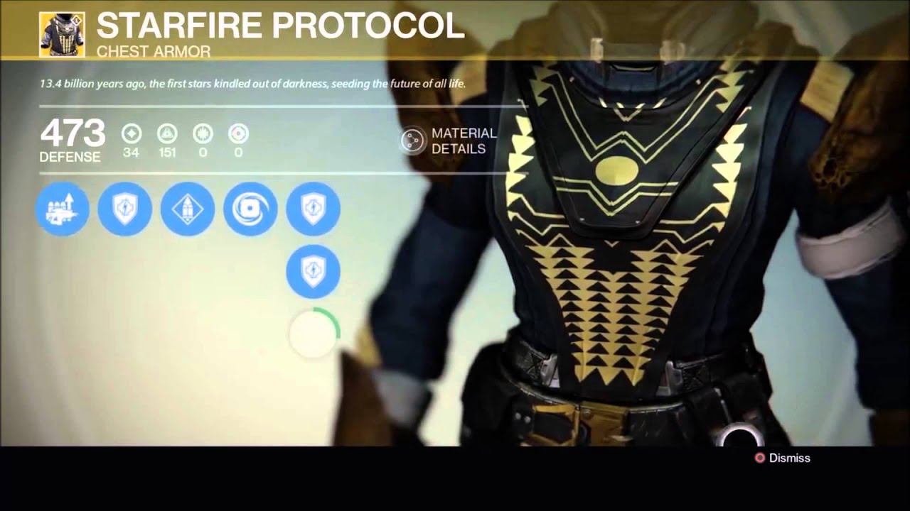 Destiny, Starfire protocol exotic warlock chest armour. - YouTube