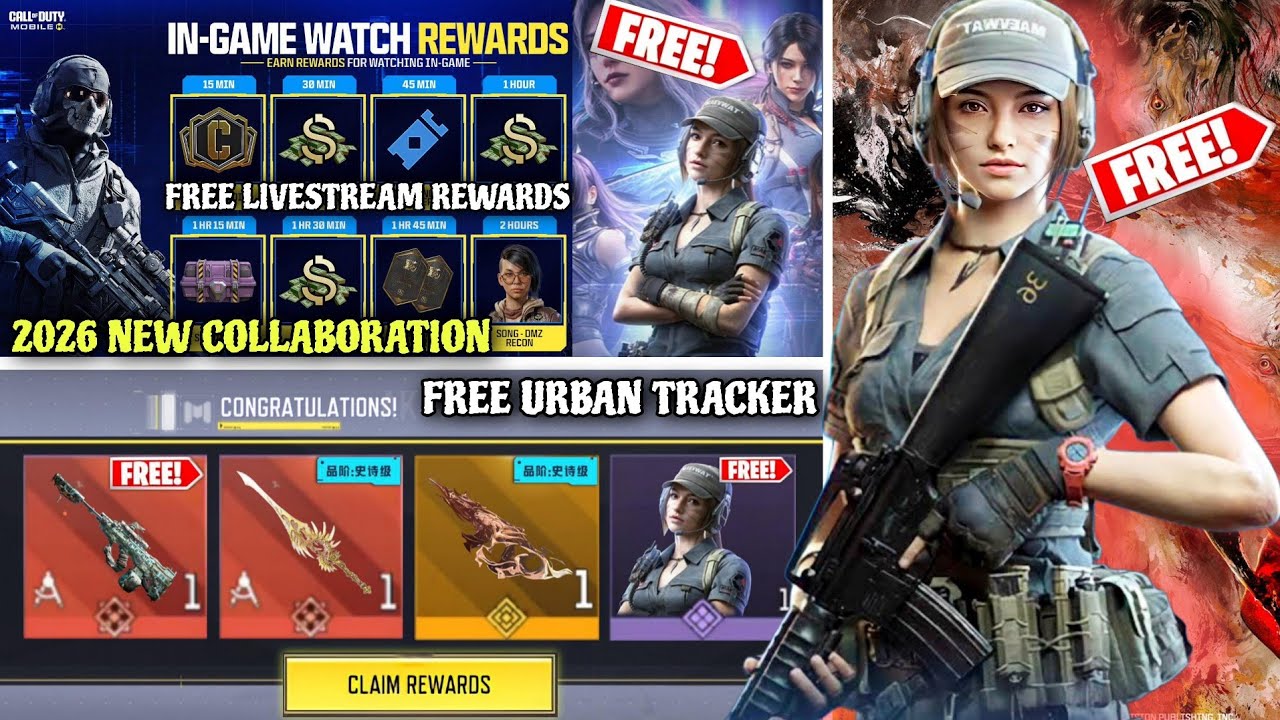 Codm 7th Anniversary Free Urban Tracker | Codm 2026 New collaboration ...