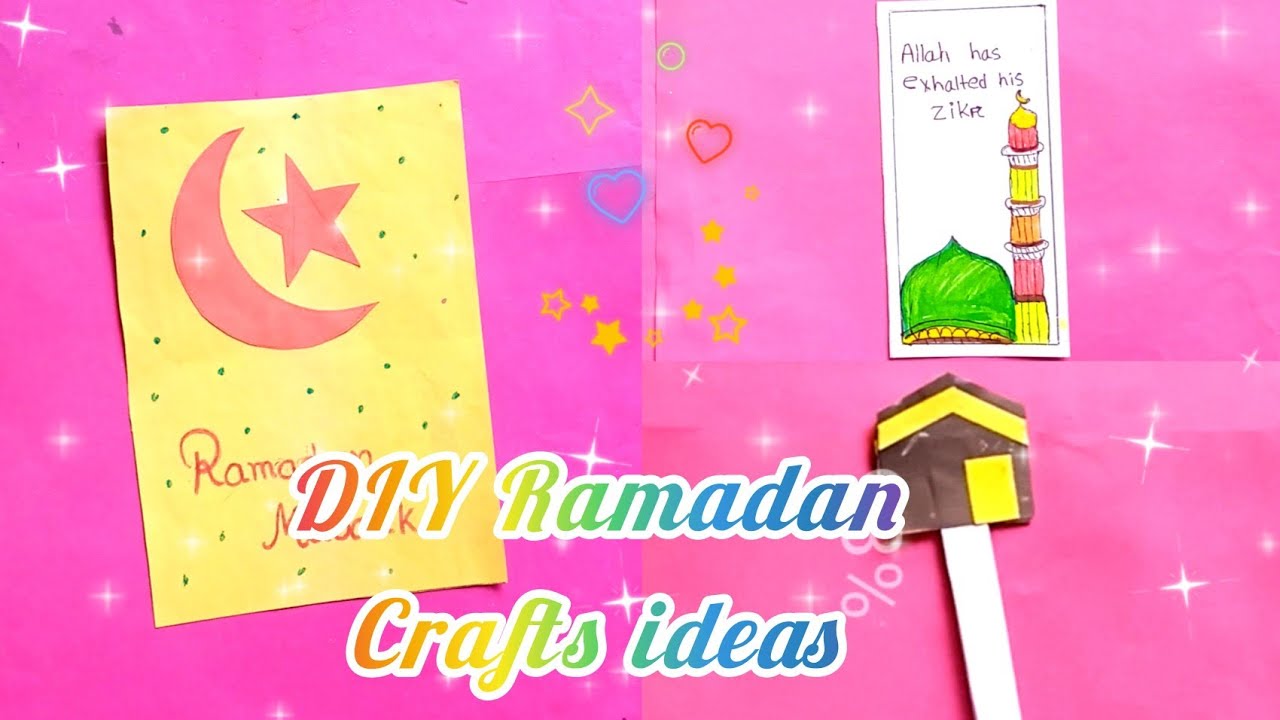 DIY beautiful Ramadan special crafts ideas 🌙 🕋 || Ramadan special card ...