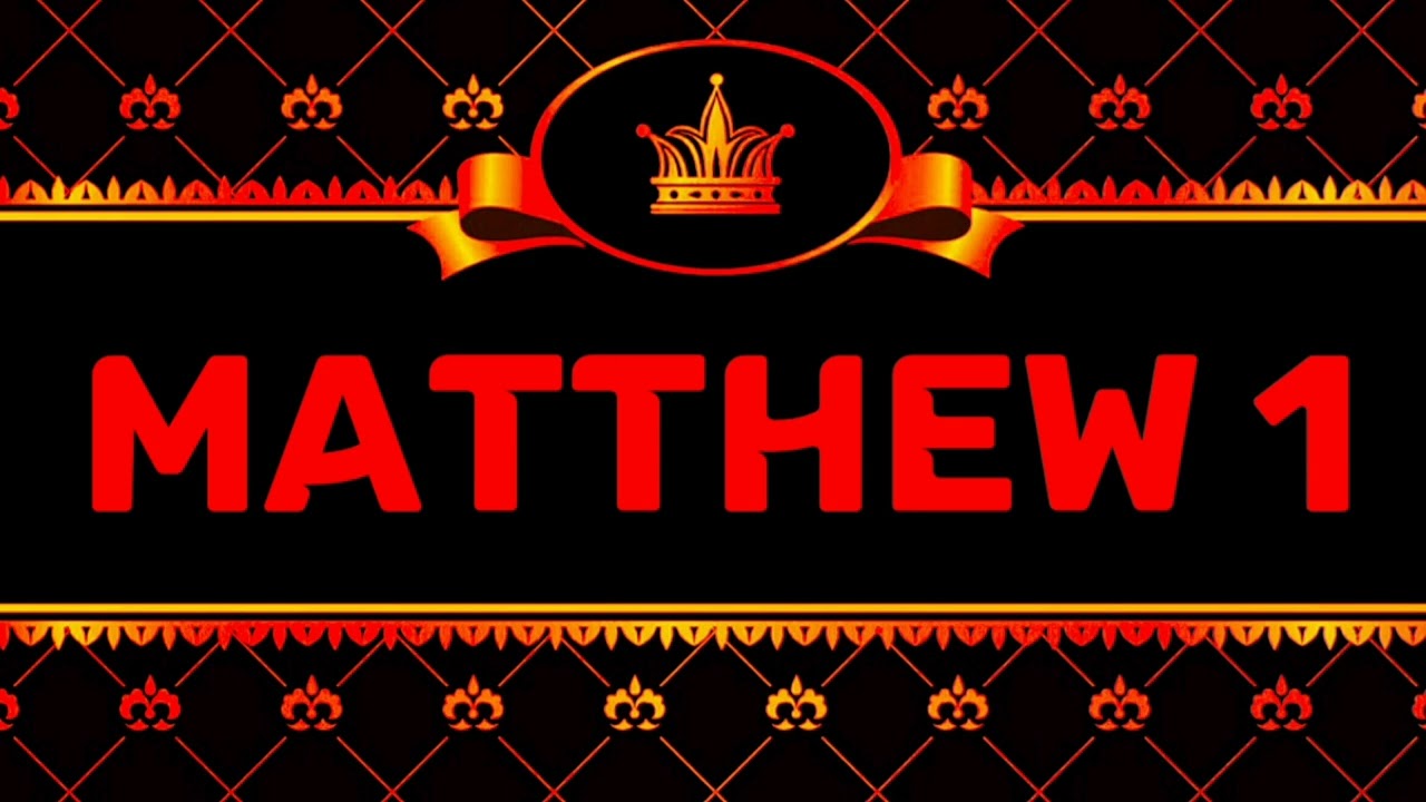 MATTHEW 1 (NIV) by Max McLean - YouTube