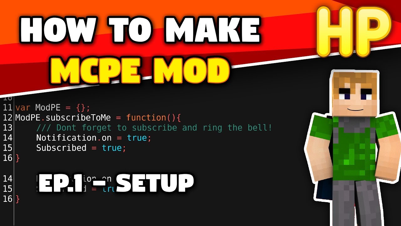 Mcpe Modding Tutorial Ep 1 Setup Youtube 1165