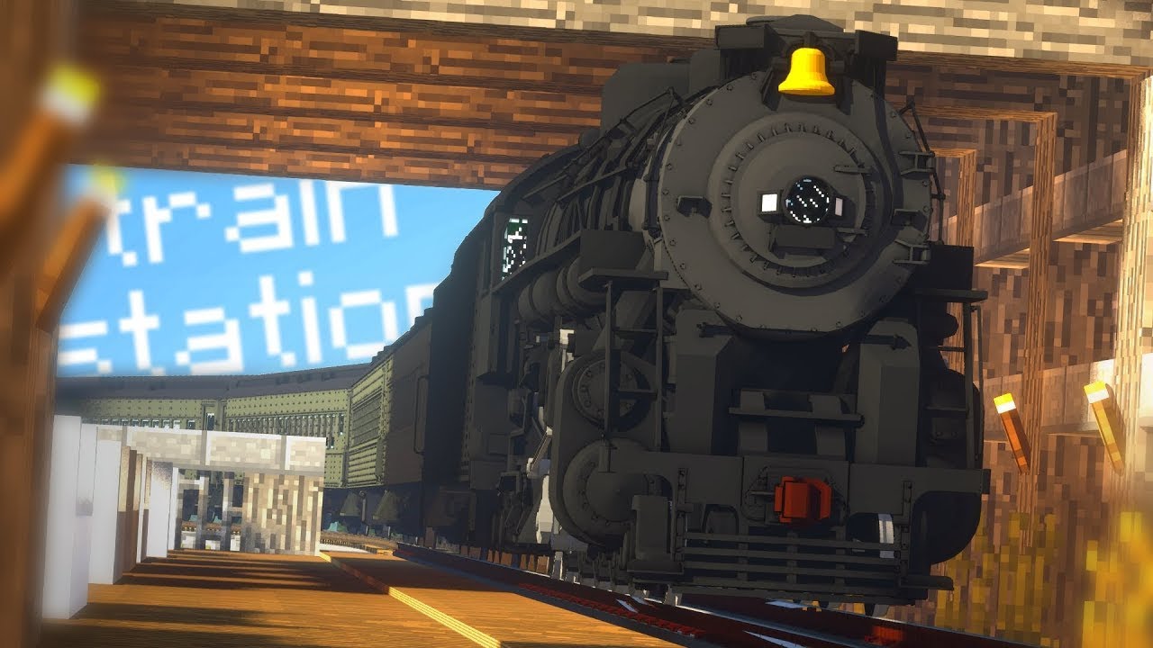 Minecraft but I have train..... || Minecraft Train Mod+Download link ...