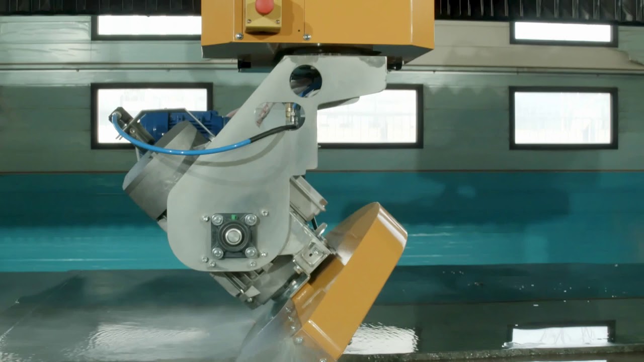 Achilli GOLD CNC controlled bridge saw - YouTube