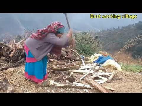 beautiful Nepali Mountain village In hard working Nepali village ...
