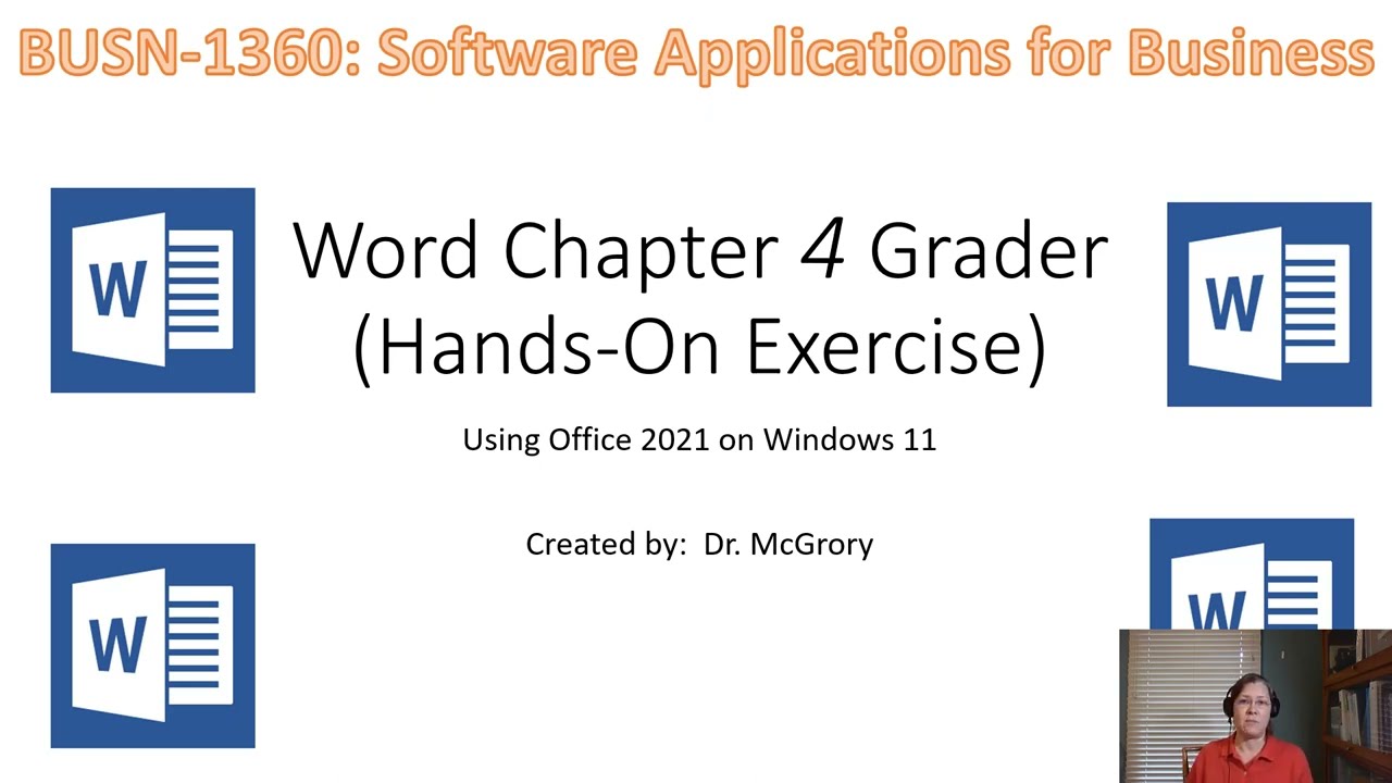 Word Chapter 4 Grader Hands-on Exercise - YouTube